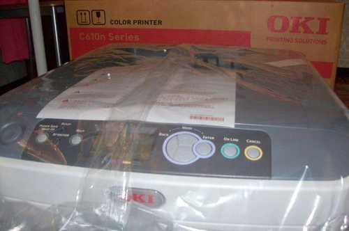 Цветной принтер OKI C610n новый