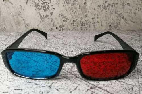 Стерео очки 3д красно синие