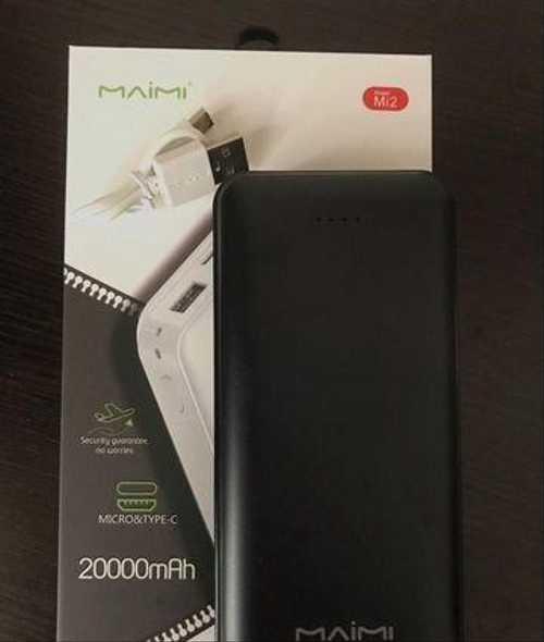 Внешний аккумулятор Maimi Power Bank Mi2 20 000 mA