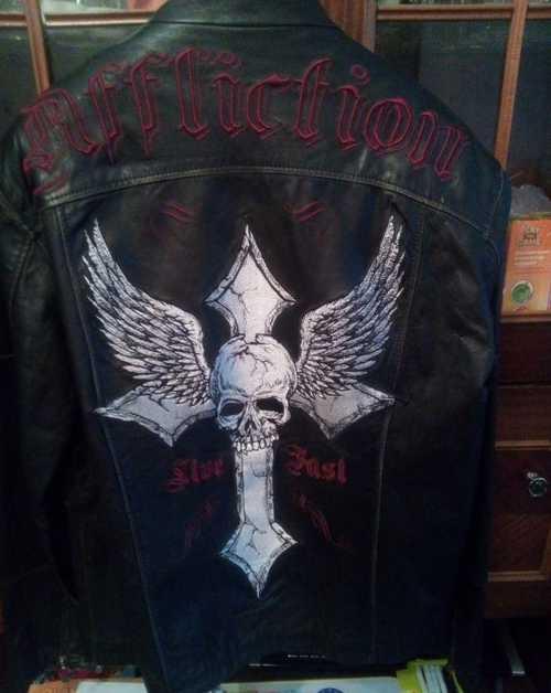Куртка кожанная affliction