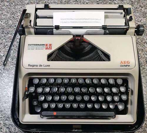 Пишущая машинка AEG Olympia Regina de luxe