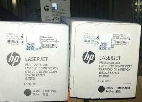 Картриджи Hp cf283xc оригинал 4шт