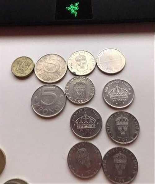 28 шведских крон монеты