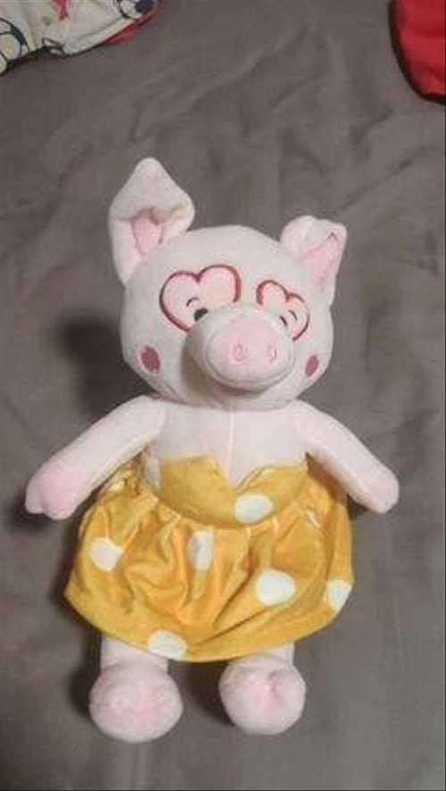 Мягкая игрушка свинка (свинья в юбке/Pig Toy