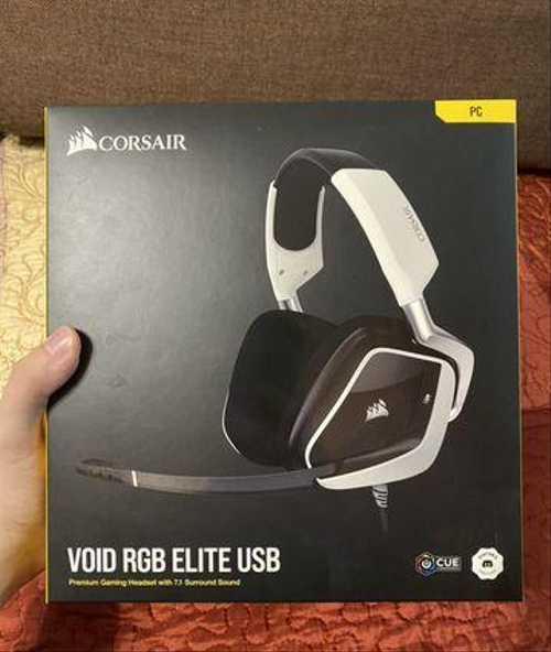 Игровые наушники Corsair Void Elite usb white