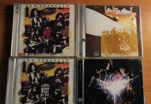 CD диски Led Zeppelin, AC/DC и др
