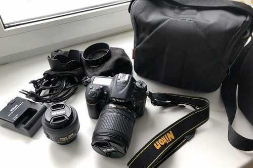 Камера nikon D 7100 (два объектива и сумка)