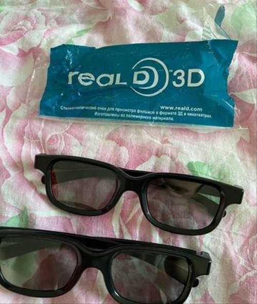 3d очки новые real