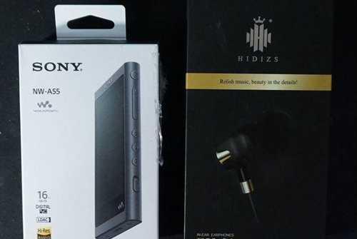 Плеер Sony NW-A55+наушники Hidizs EX-01