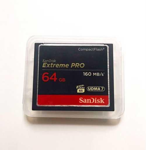 Карта памяти CompactFlash Sandisk Extreme Pro 64гб