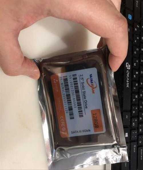 SSD 128gb, 2.5”, walram
