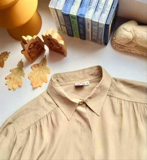 Винтажная шелковая блуза
