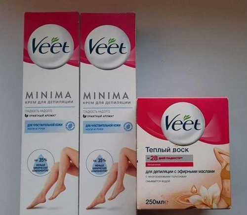 Тёплый воск, крем для депиляции Veet