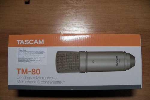 Студийный конденсаторный микрофон tascam TM-80