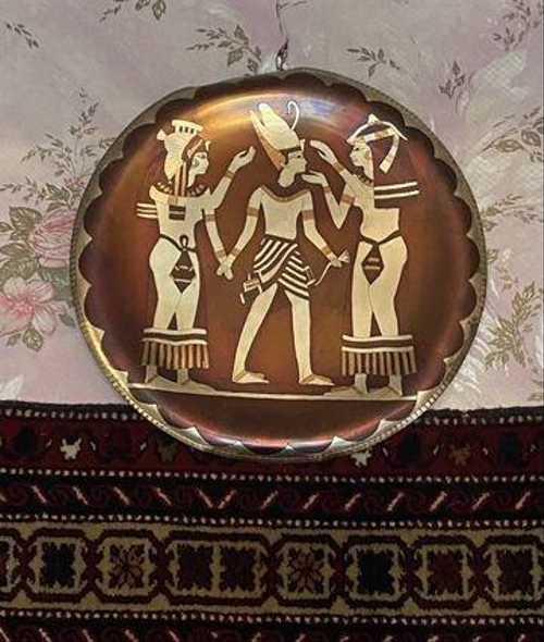 Настенная медная тарелка Египет