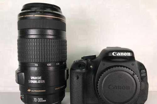 Canon EOS 600D kit 70-300mm 4-5.6 IS USM (A183)