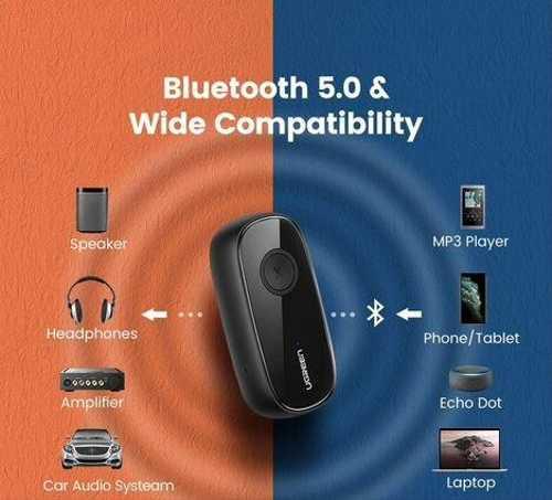 Приемник Bluetooth 5,0 - AUX ресивер ugreen