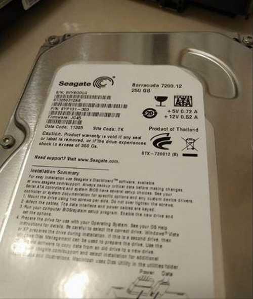 Жесткий диск Seagate Barracuda 250 гб ST3250312AS | Festima.Ru ...