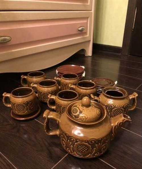 Чайный сервиз глиняный