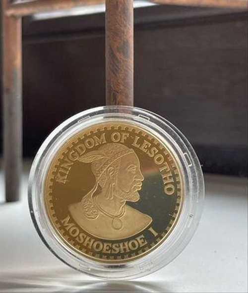 Золотая монета 500 Малоти Лесото 1980 1 унция