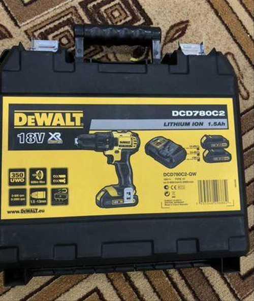 Шуруповерт dewalt dcd 780с2