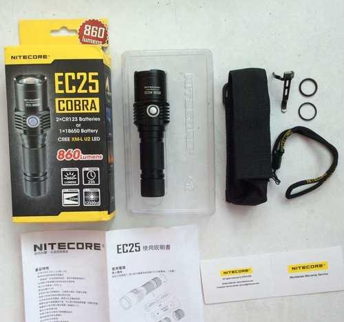 Фонарь Nitecore EC25 cobra