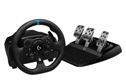 Руль Logitech G923 trueforce Xbox edition + Рычаг