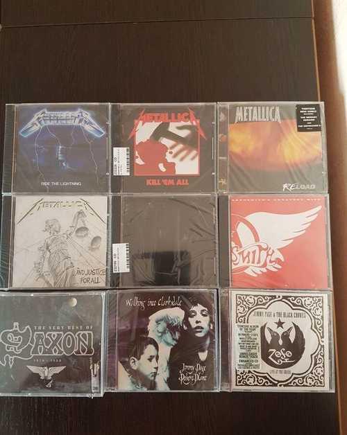 CD Metallica Aerosmith Saxon Jimmy Page