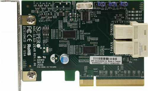 Контроллер SuperMicro AOC-SLG3-2E4R