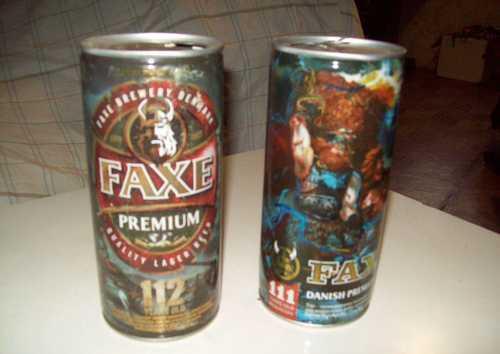 Пивные банки Faxe 1 литр