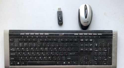 Комплект беспроводная клавиатура и мышь Genius