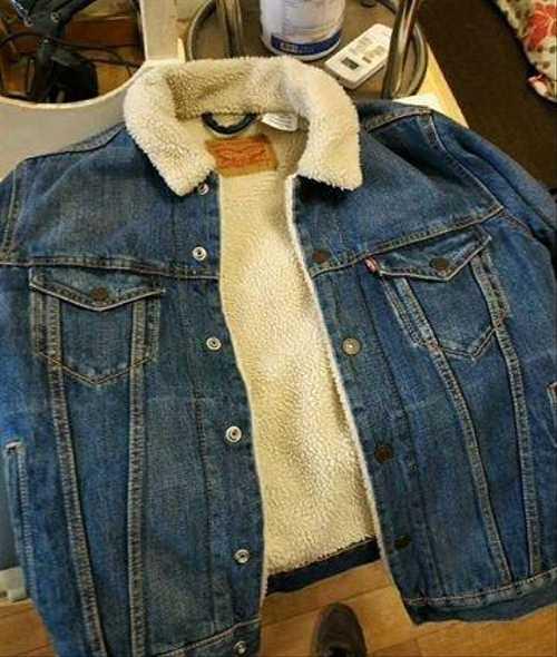 Джинсовая куртка шерпа Levi's
