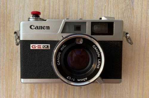 Canon Canonet ql17 gIII пленочный фотоаппарат