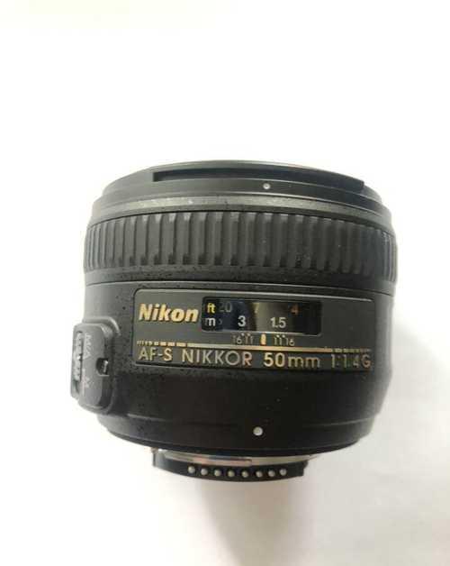 Nikon 50 f1.4 g af-s + бленда коробка