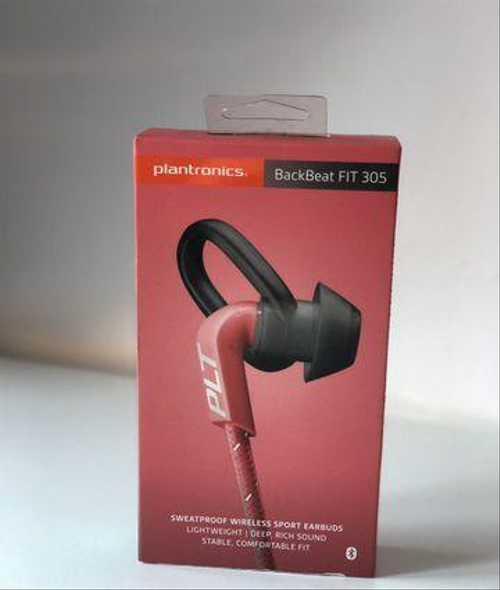 Беспроводные наушники Plantronics backbeat FIT 305