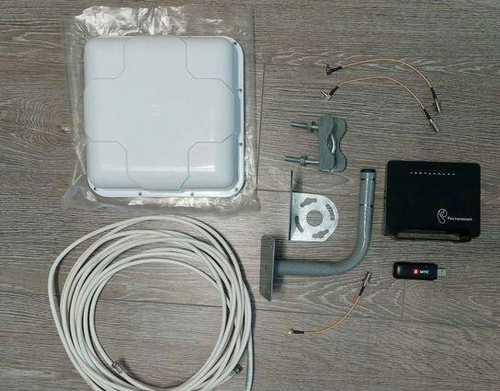 Антенна 3G и 4G 1825F mimo 2x2 (в комплекте)