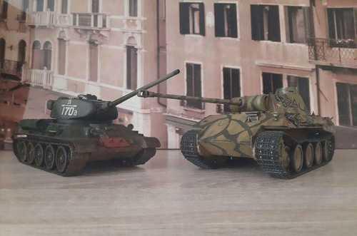 Модели танков т34 и пантера