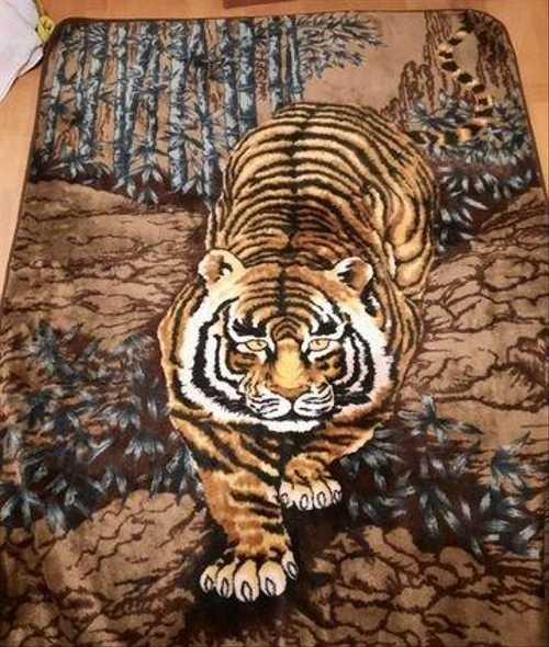 Покрывало одеяло тигр 190х150