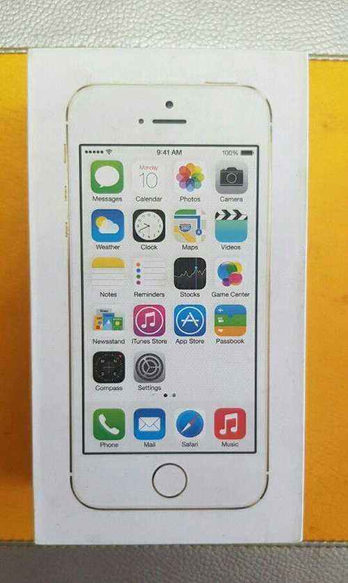 Коробка iPhone 5S золотой 16 Gb