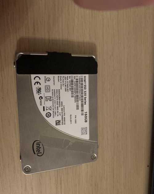 Intel SSD 160GB SATA 2.5 кейс в комплекте
