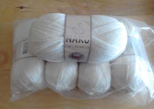 Пряжа Nako pure wool 3.5 100 шерсть