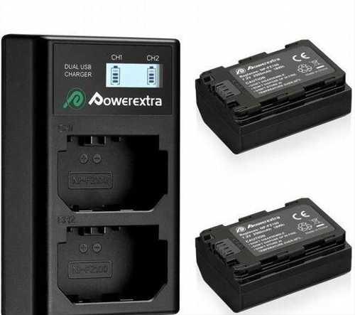Зарядное устройство Powerextra DS-FZ100 + 2 акб