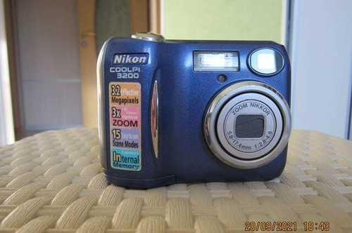 Фотоаппарат цифровой Nicon coolprix 3200