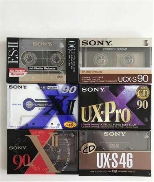 Кассеты/Аудиокассеты Sony crome запечатанные Новые