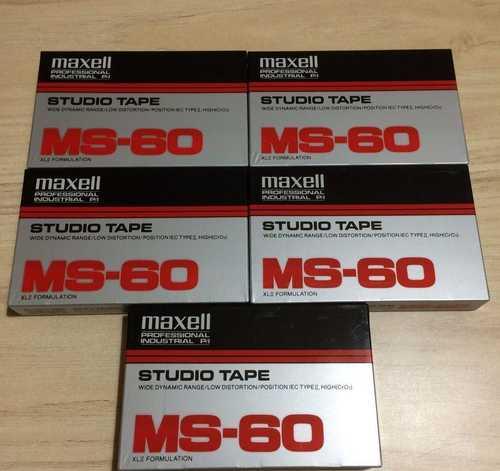 Аудиокассеты Maxell MS-60 Studio Tape