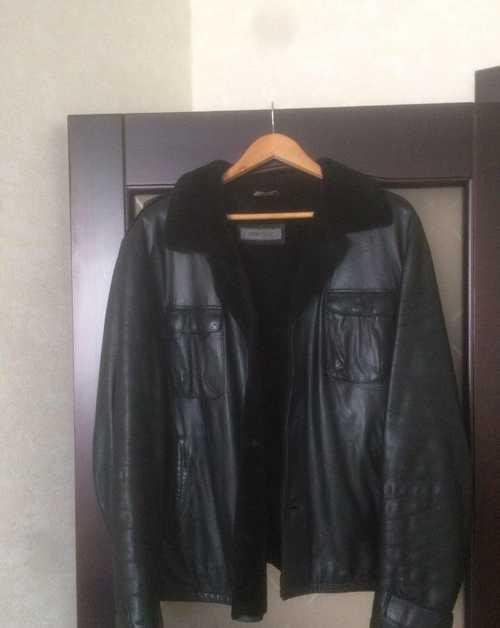 Кожаная куртка Karl Lagerfeld на натуральном меху
