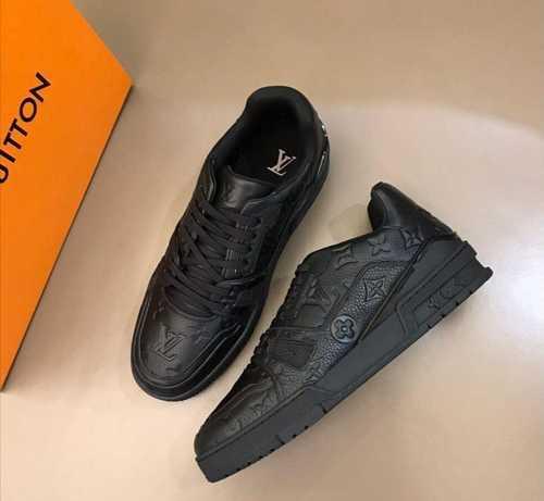 Кроссовки Louis Vuitton Trainer Monogram Black New