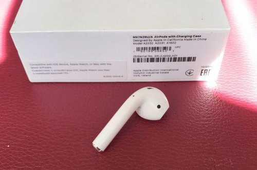 Правый наушник AirPods2 с коробкой оригинал