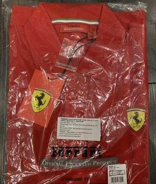 Новая футболка поло Ferrari