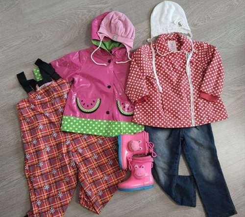 Детские вещи пакетом на девочку,верхняя одежда